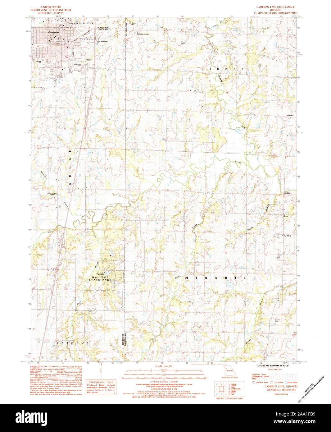 Map of cameron missouri hi-res stock photography and images - Alamy