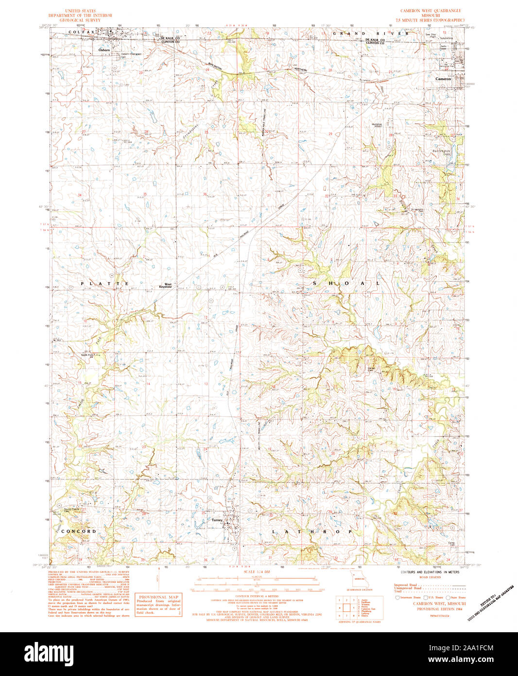 Map of cameron missouri hi-res stock photography and images - Alamy