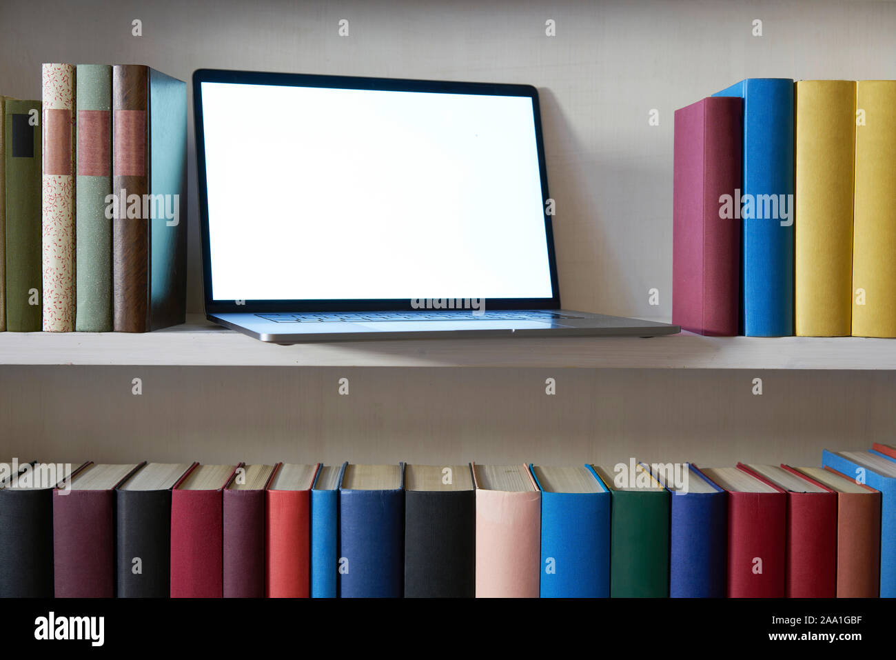 Laptop and books hi-res stock photography and images - Alamy