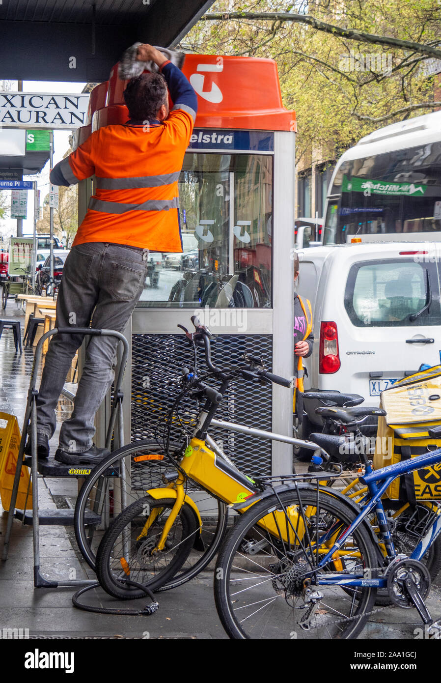 Telstra phone booth hi-res stock photography and images - Alamy