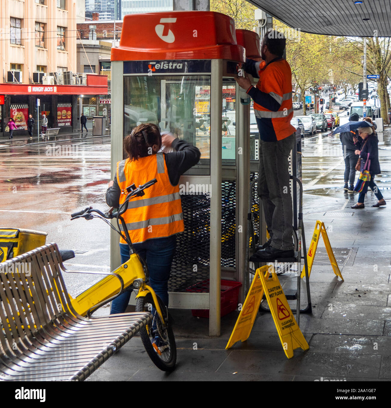 Telstra phone booth hi-res stock photography and images - Alamy