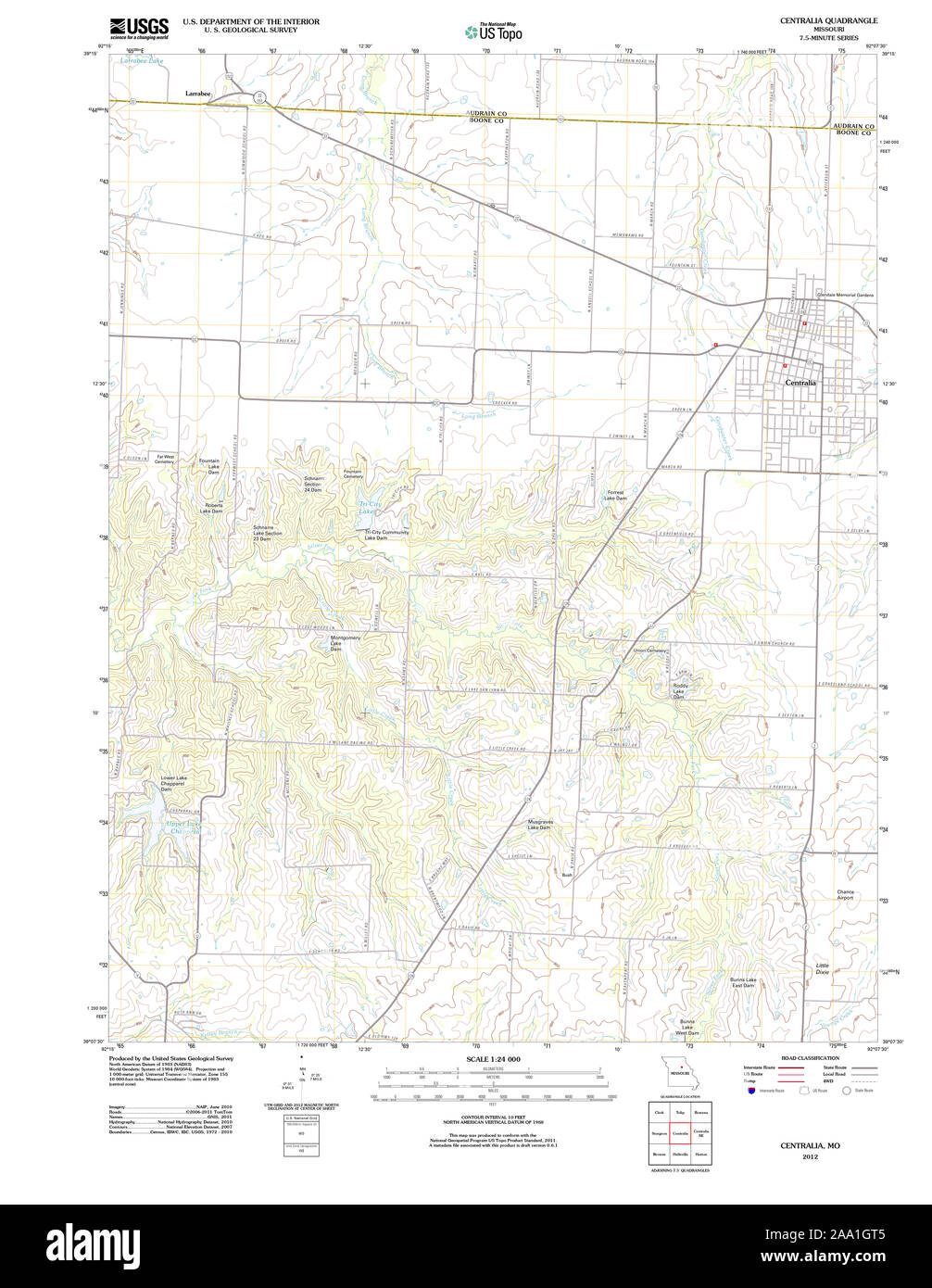 Centralia map hi-res stock photography and images - Alamy
