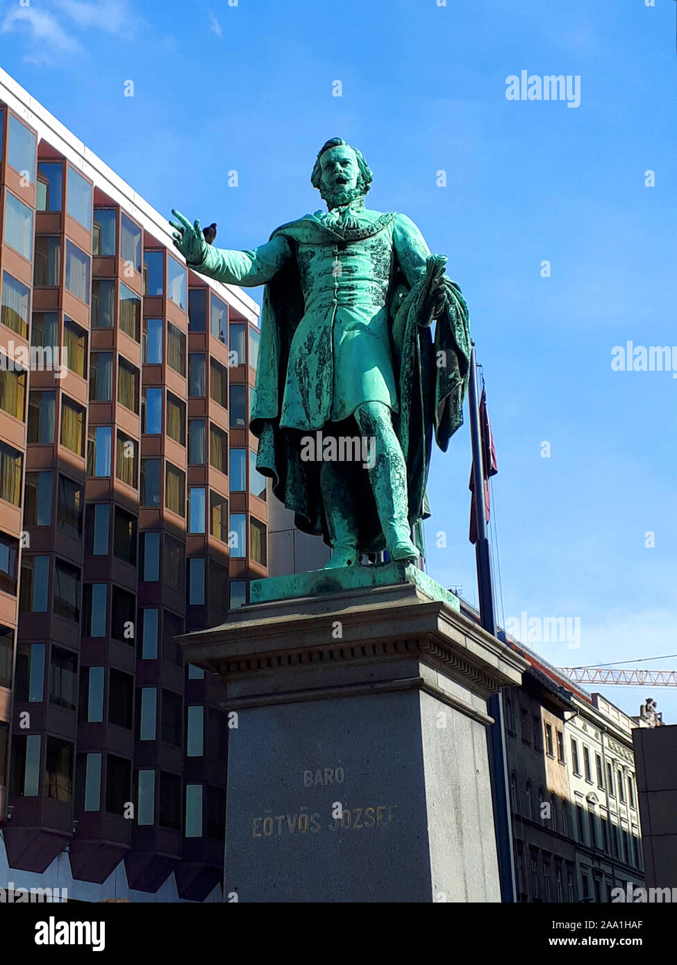 Statue in Budapest a city that it is the vibrant and art loving capital ...