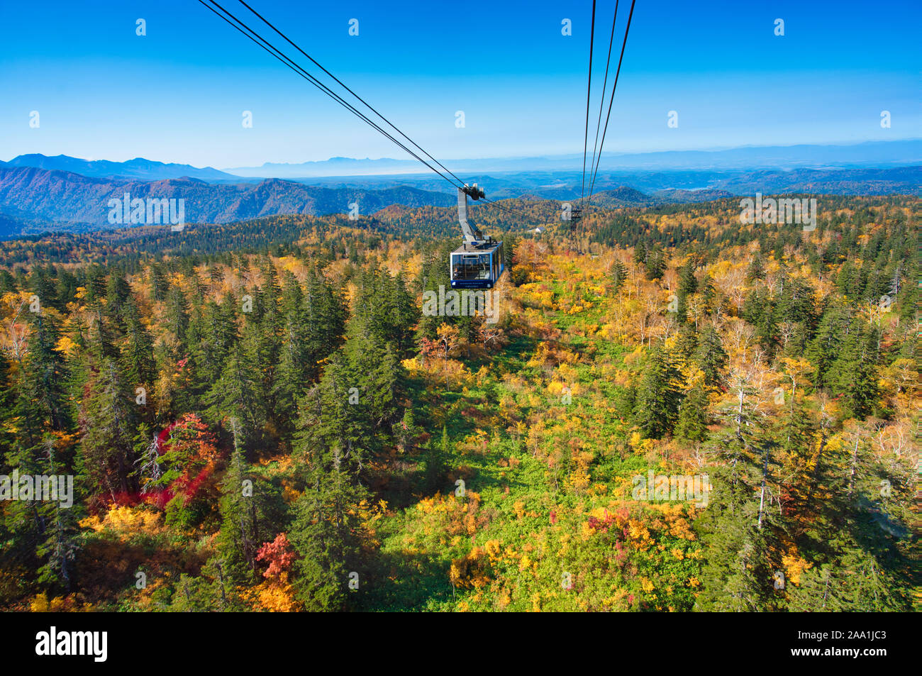 Mt. Asahi, autumn foliage Stock Photo - Alamy