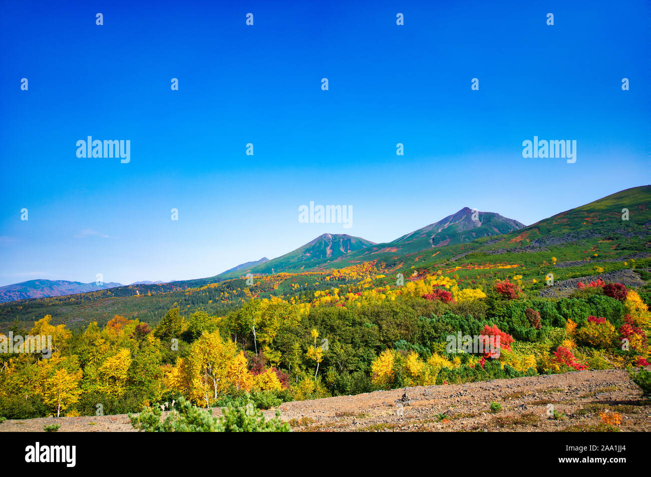 Mt. Tokachi, autumn Stock Photo - Alamy