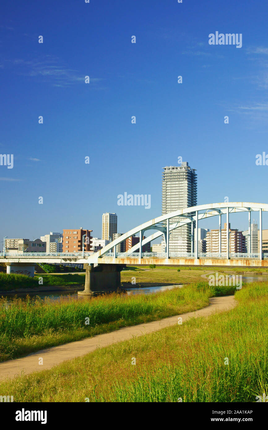 Taihei bridge over shirakawa river hi-res stock photography and images ...