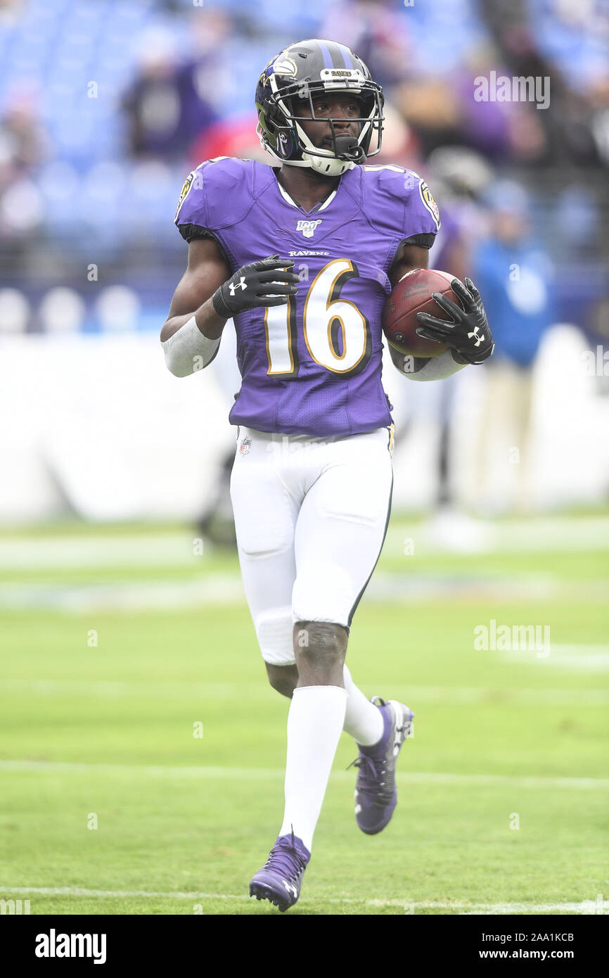 Baltimore, Maryland, USA. 17th Nov, 2019. Wide Receiver DE'ANTHONY ...