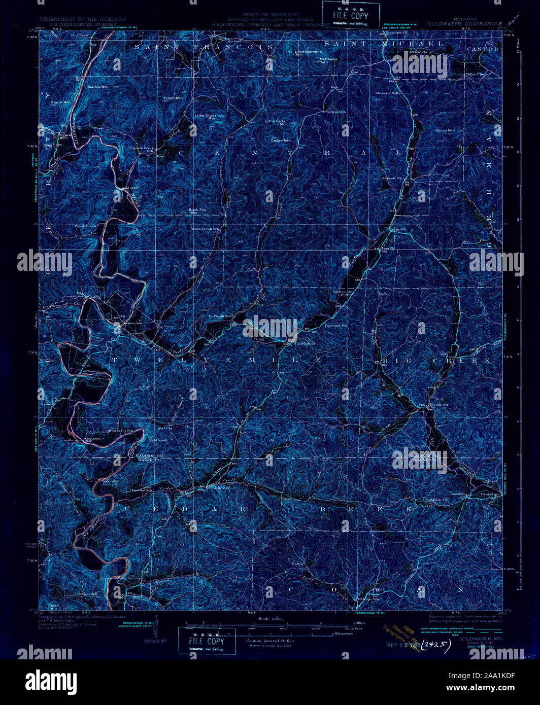 Map of coldwater missouri hi-res stock photography and images - Alamy