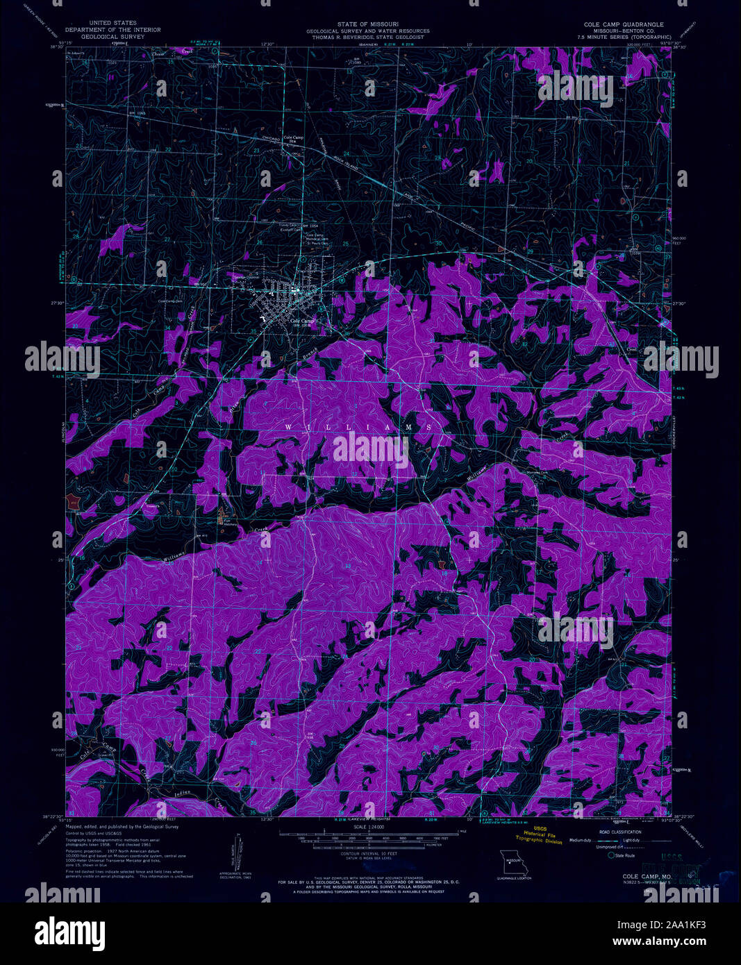 Cole Camp Map High Resolution Stock Photography and Images - Alamy