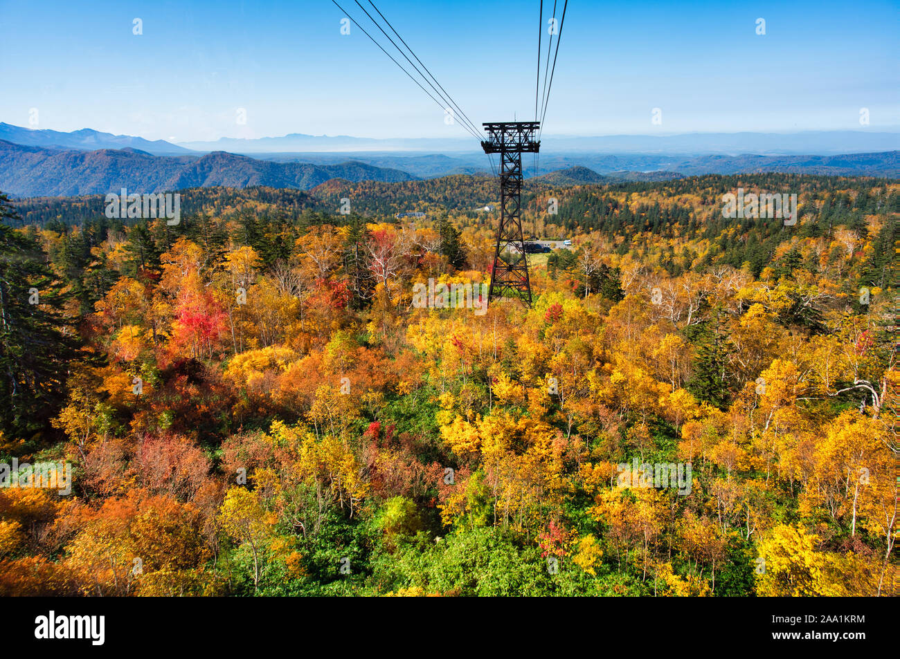 Mt. Asahi, autumn foliage Stock Photo - Alamy