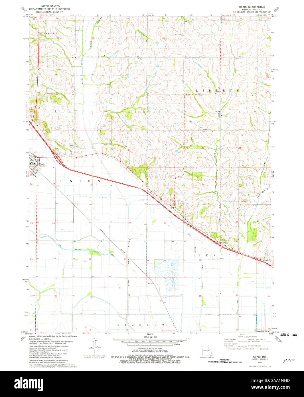 Map of craig Cut Out Stock Images & Pictures - Alamy