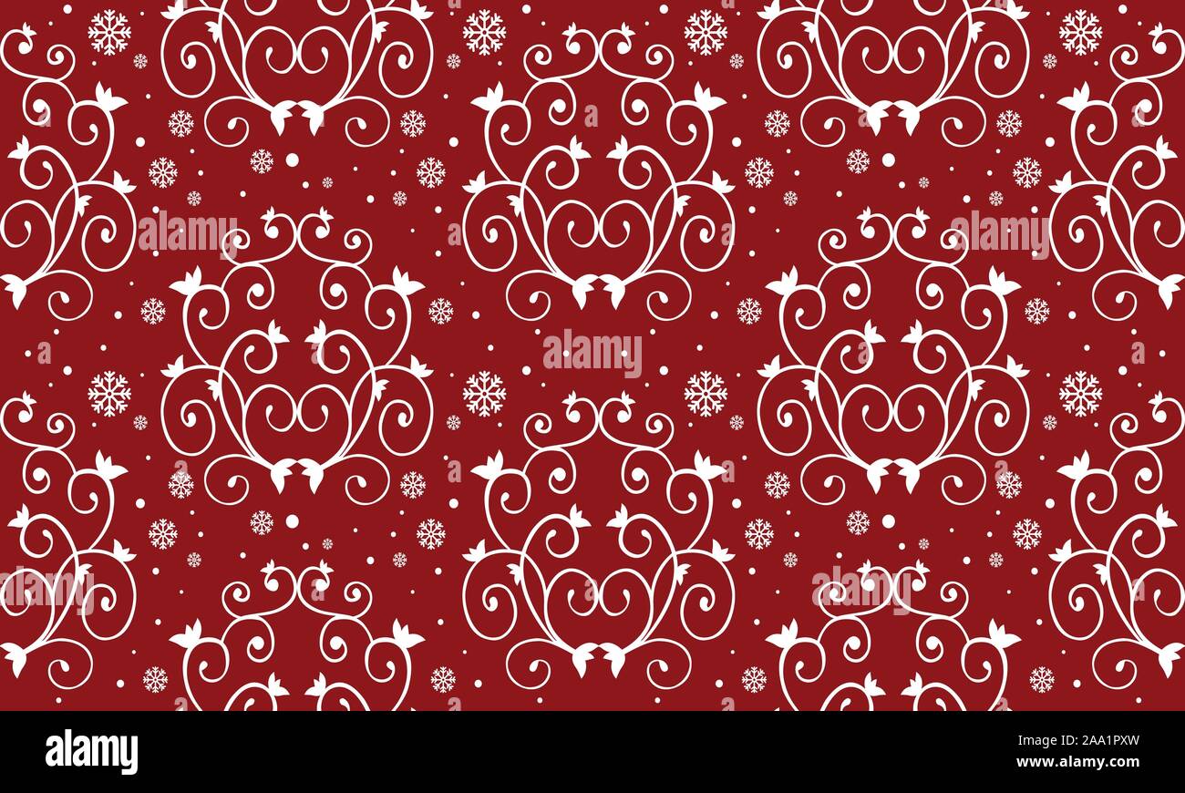 Seamless floral pattern background for design white flower and leaves ...