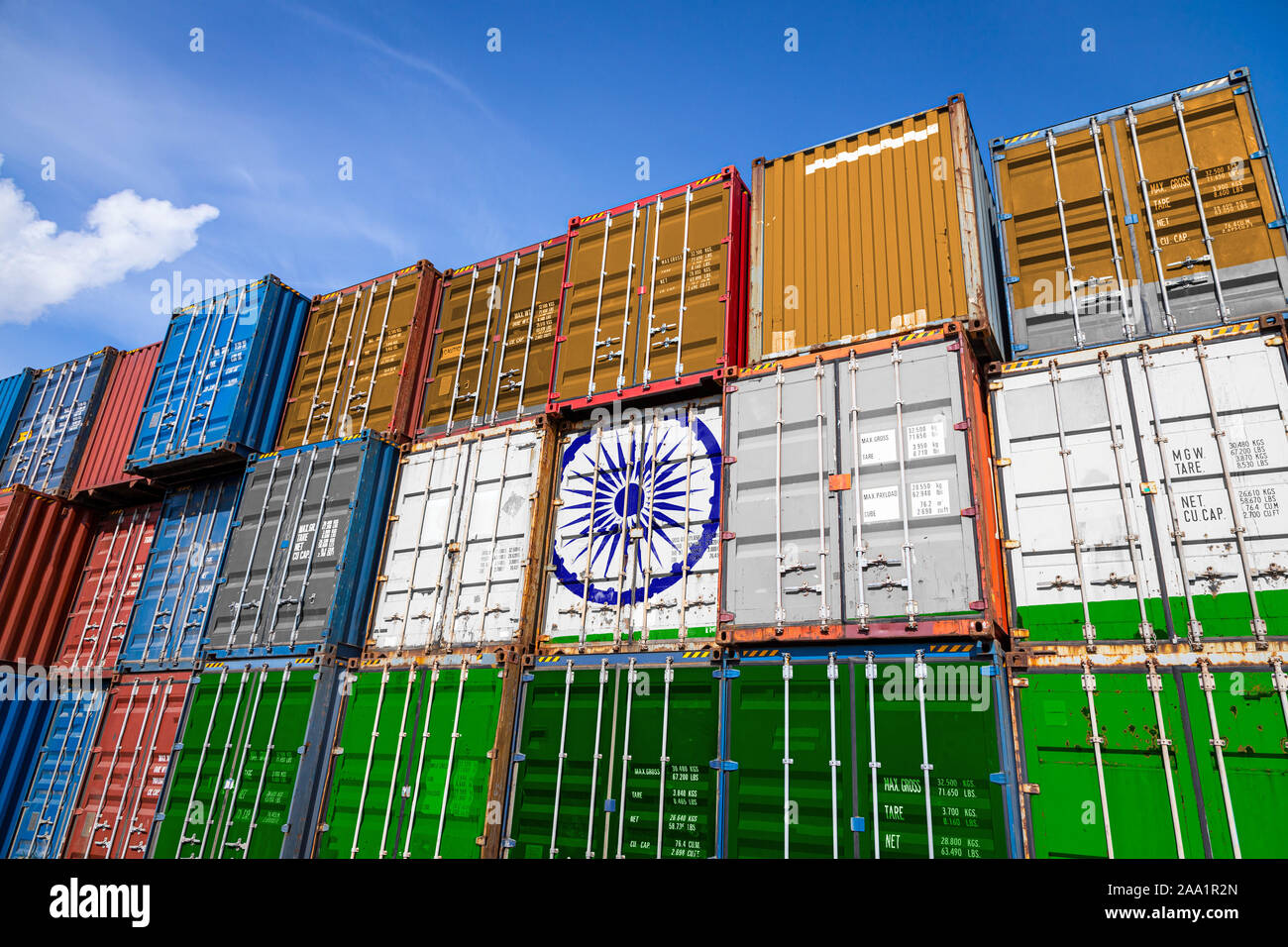 Indian container truck india hi-res stock photography and images - Alamy