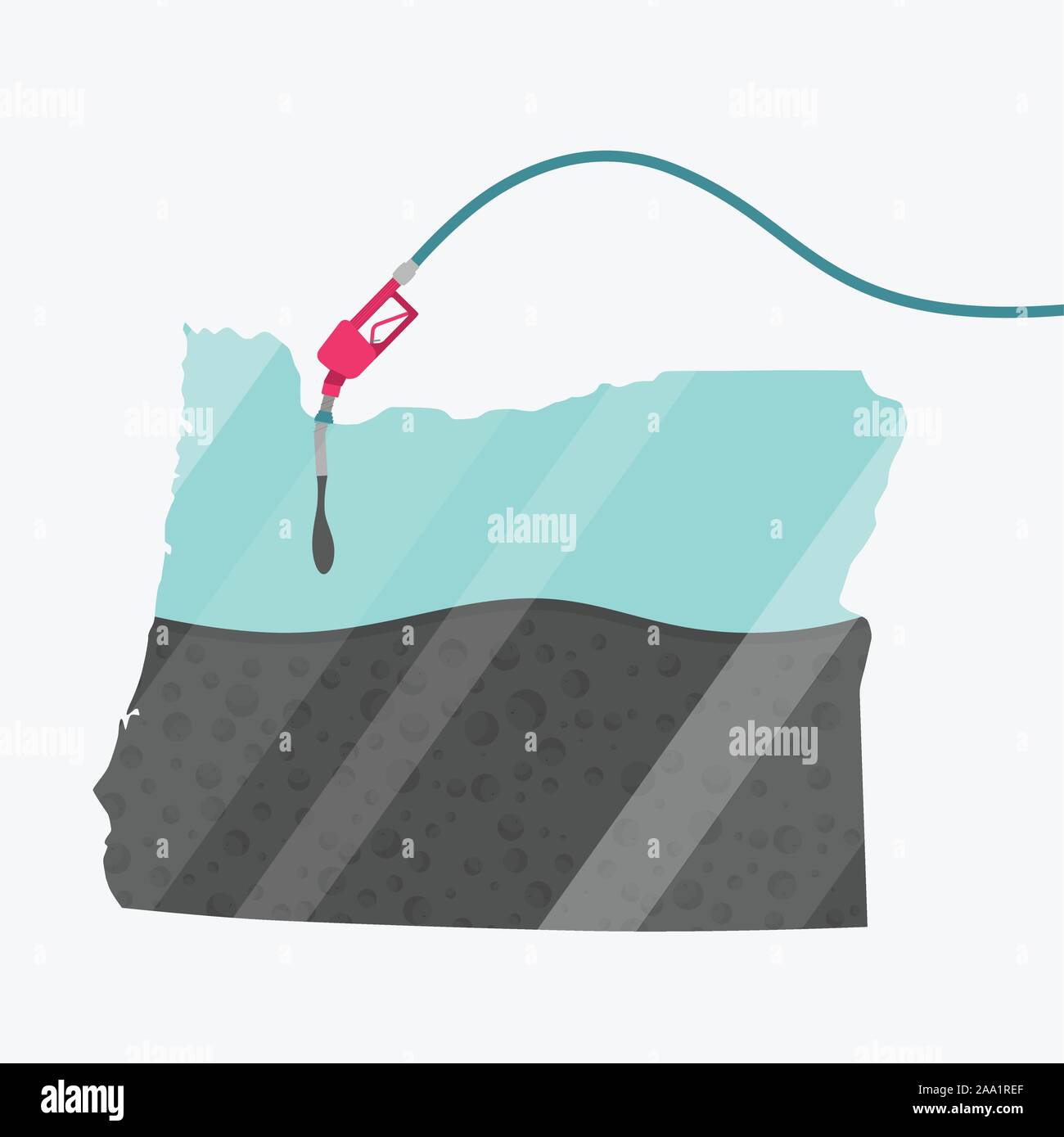 Fossil oregon map hi-res stock photography and images - Alamy