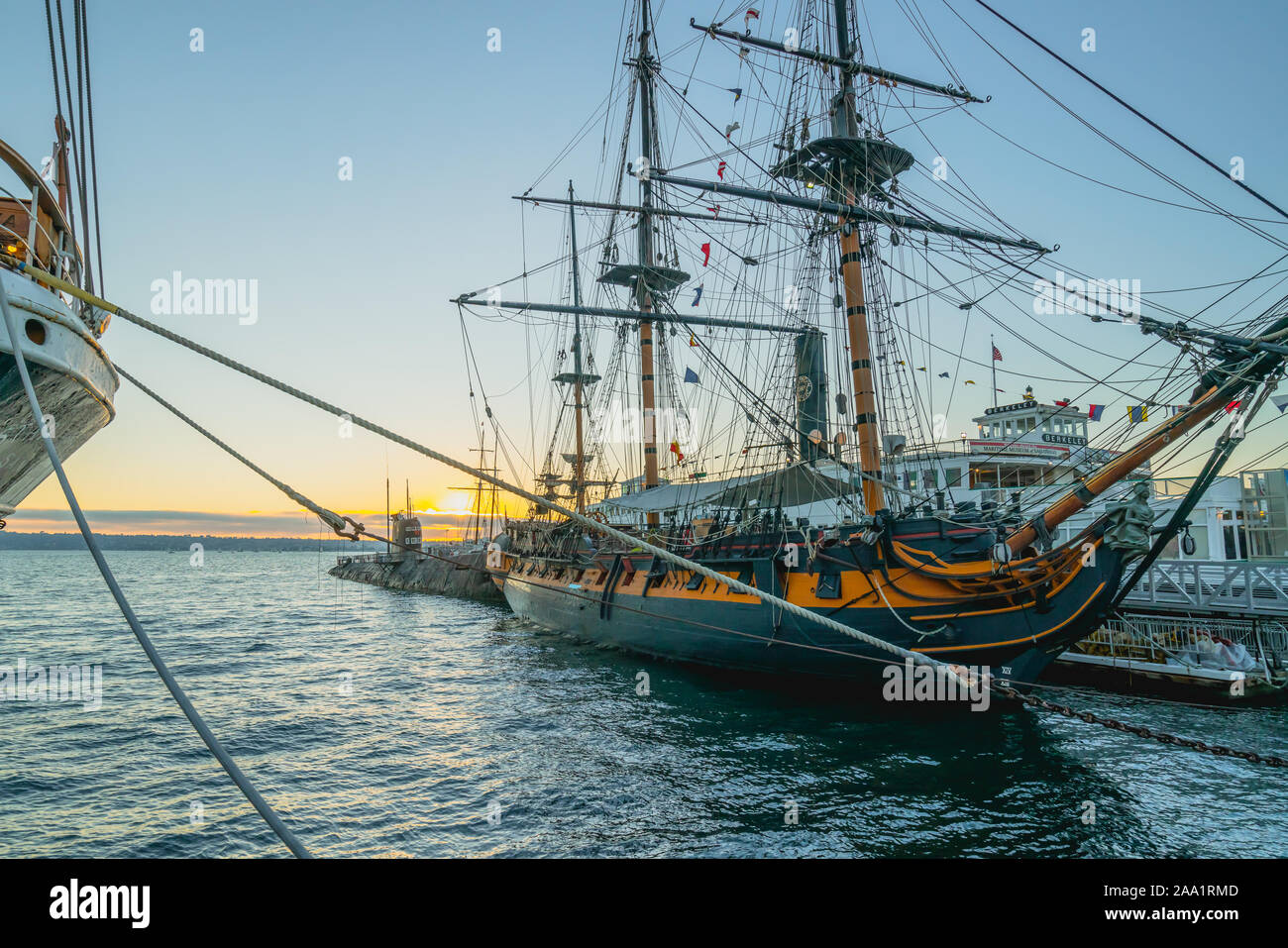 San Diego, California/USA - August 14, 2019 The Maritime Museum of San ...