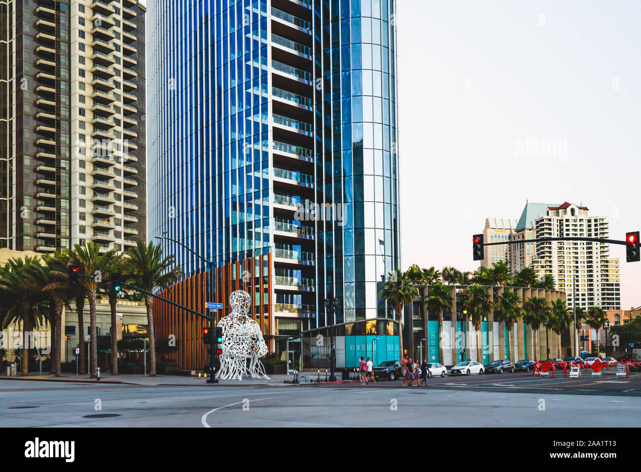 San Diego, California/USA - August 14, 2019 San Diego modern ...
