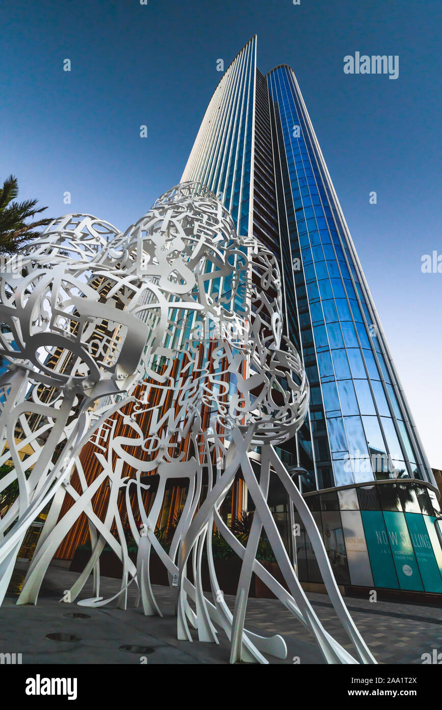 San Diego, California/USA - August 14, 2019 San Diego modern ...