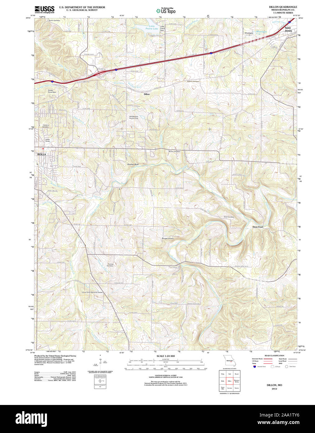 Map of dillon hi-res stock photography and images - Alamy