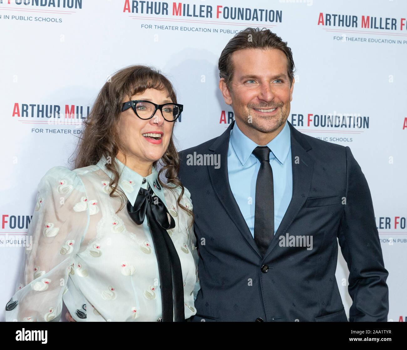New York, NY - November 18, 2019: Rebecca Miller and Bradley Cooper ...