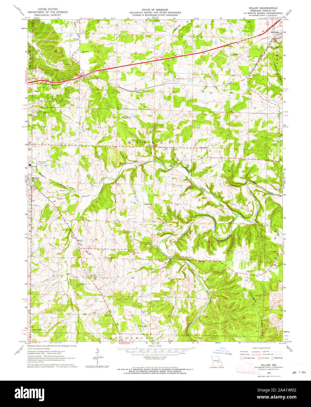 Map of dillon Cut Out Stock Images & Pictures - Alamy