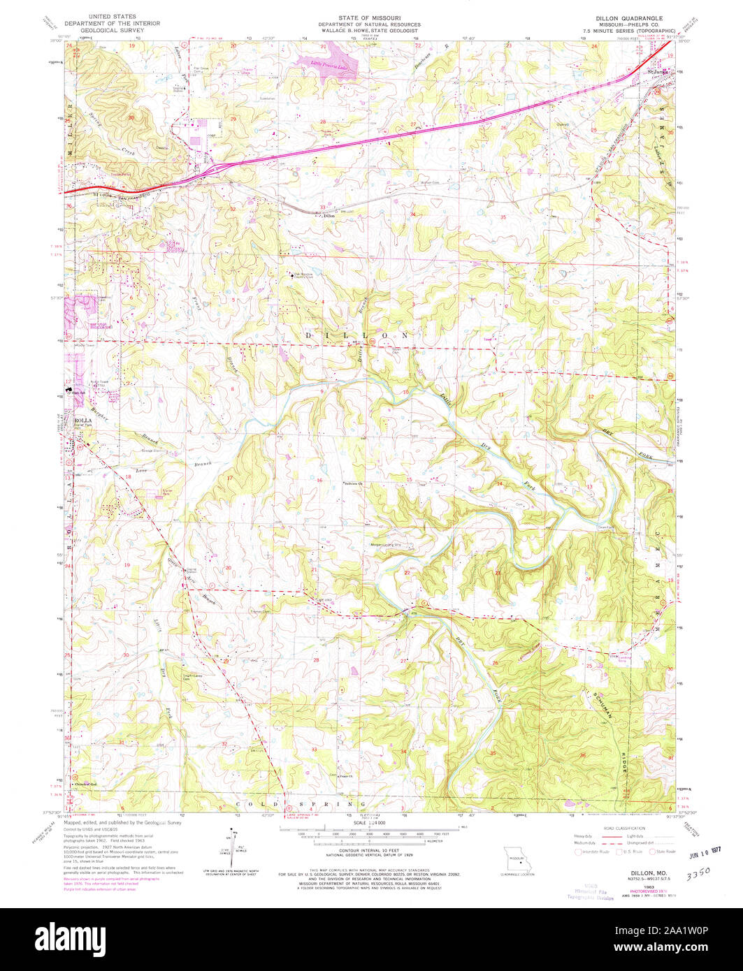 Map of dillon Cut Out Stock Images & Pictures - Alamy