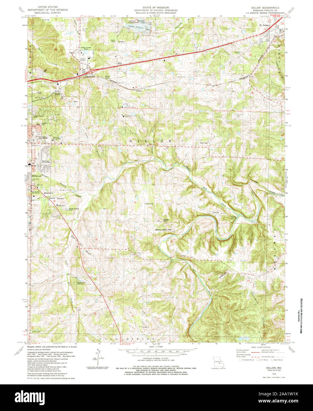 Map of dillon Cut Out Stock Images & Pictures - Alamy
