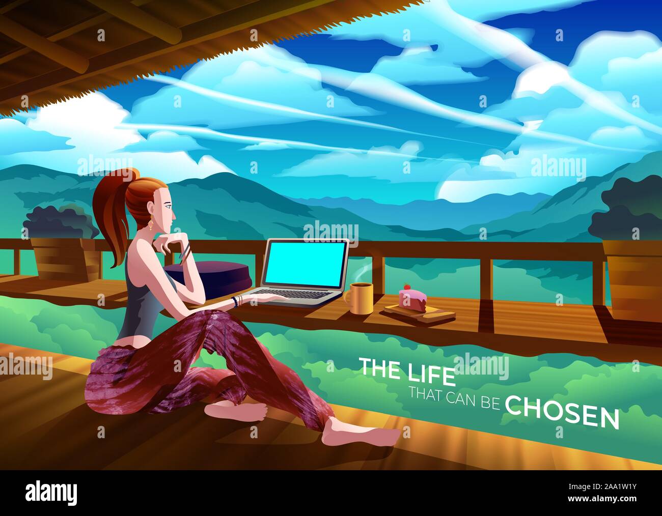 Mobility on holiday Stock Vector Images - Alamy