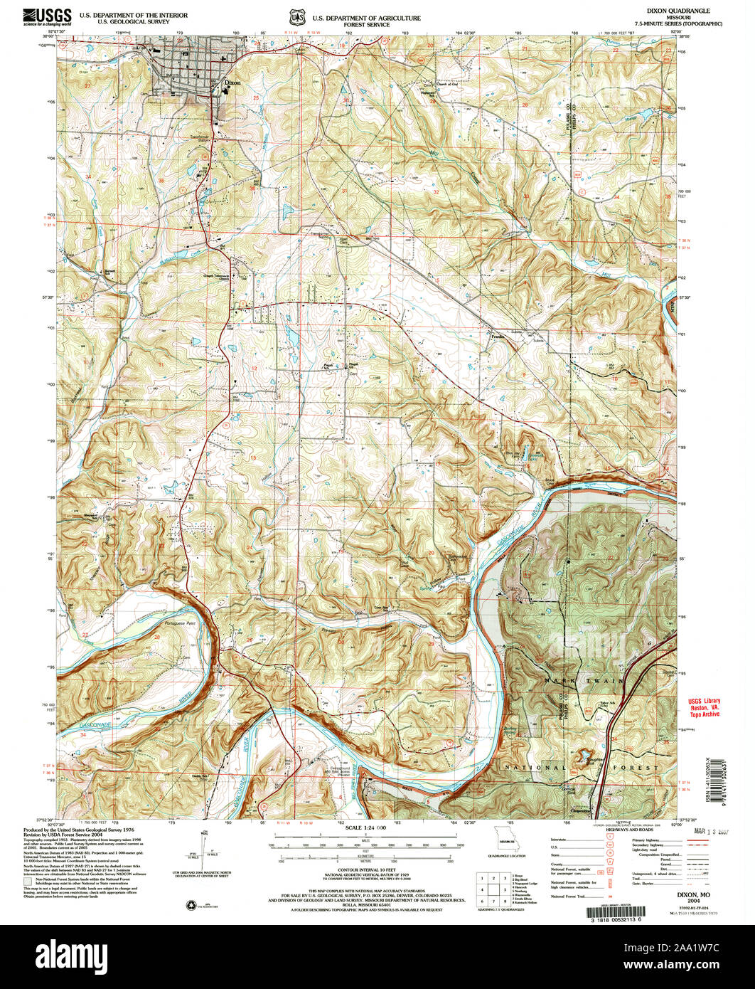 Map of dixon missouri hi-res stock photography and images - Alamy