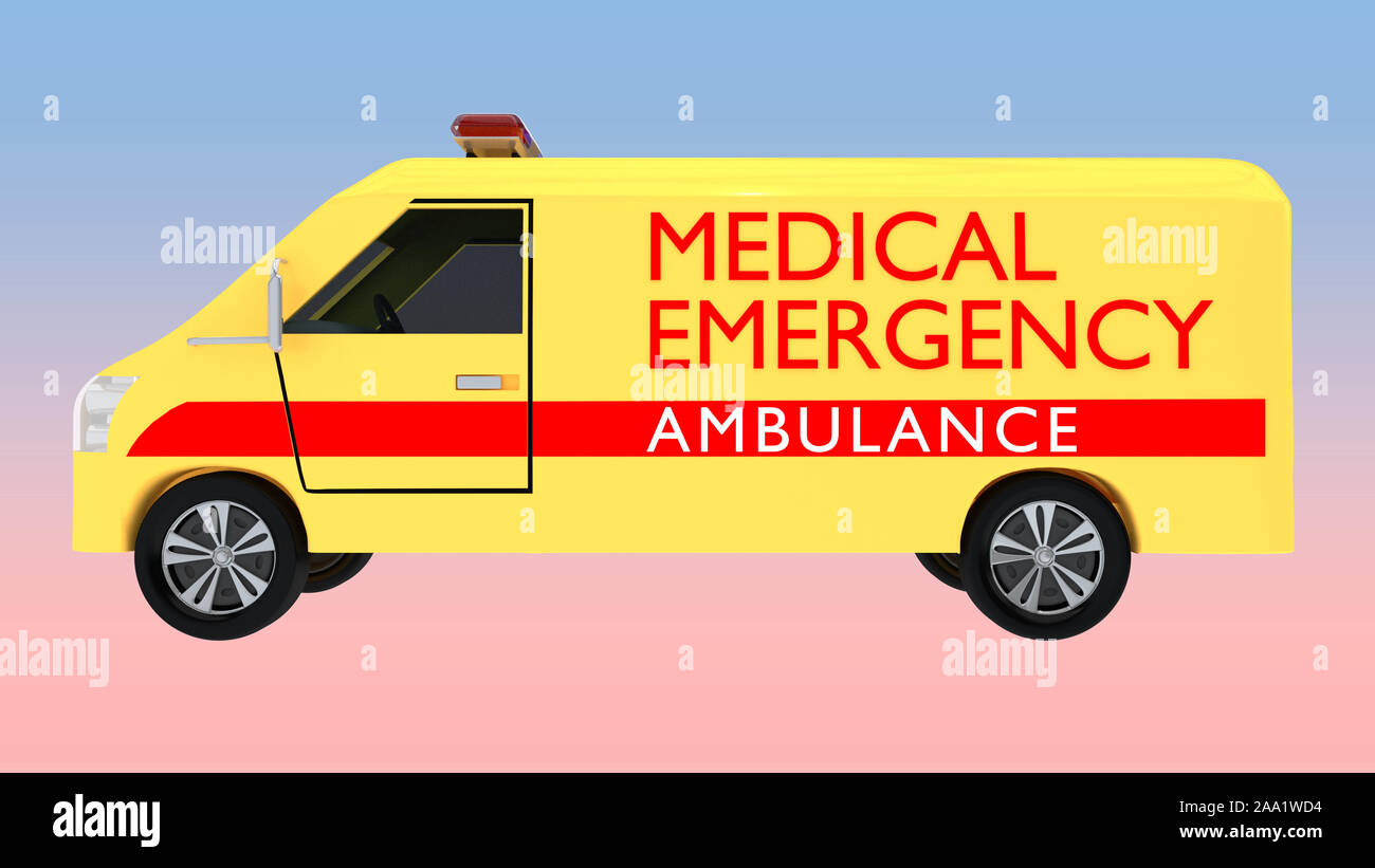 Hospital building ambulance 3d illustration hi-res stock photography ...