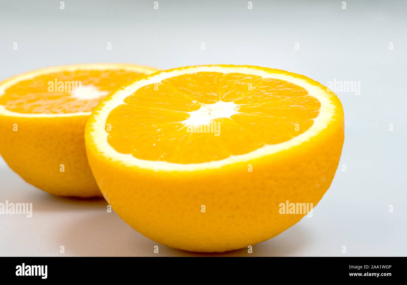 fresh sweet orange on white background Stock Photo - Alamy