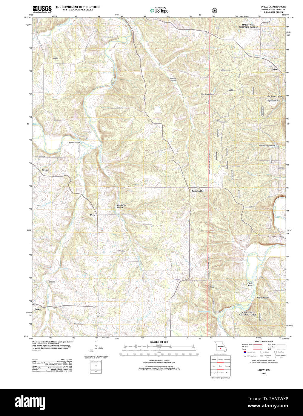 Drew map hi-res stock photography and images - Alamy