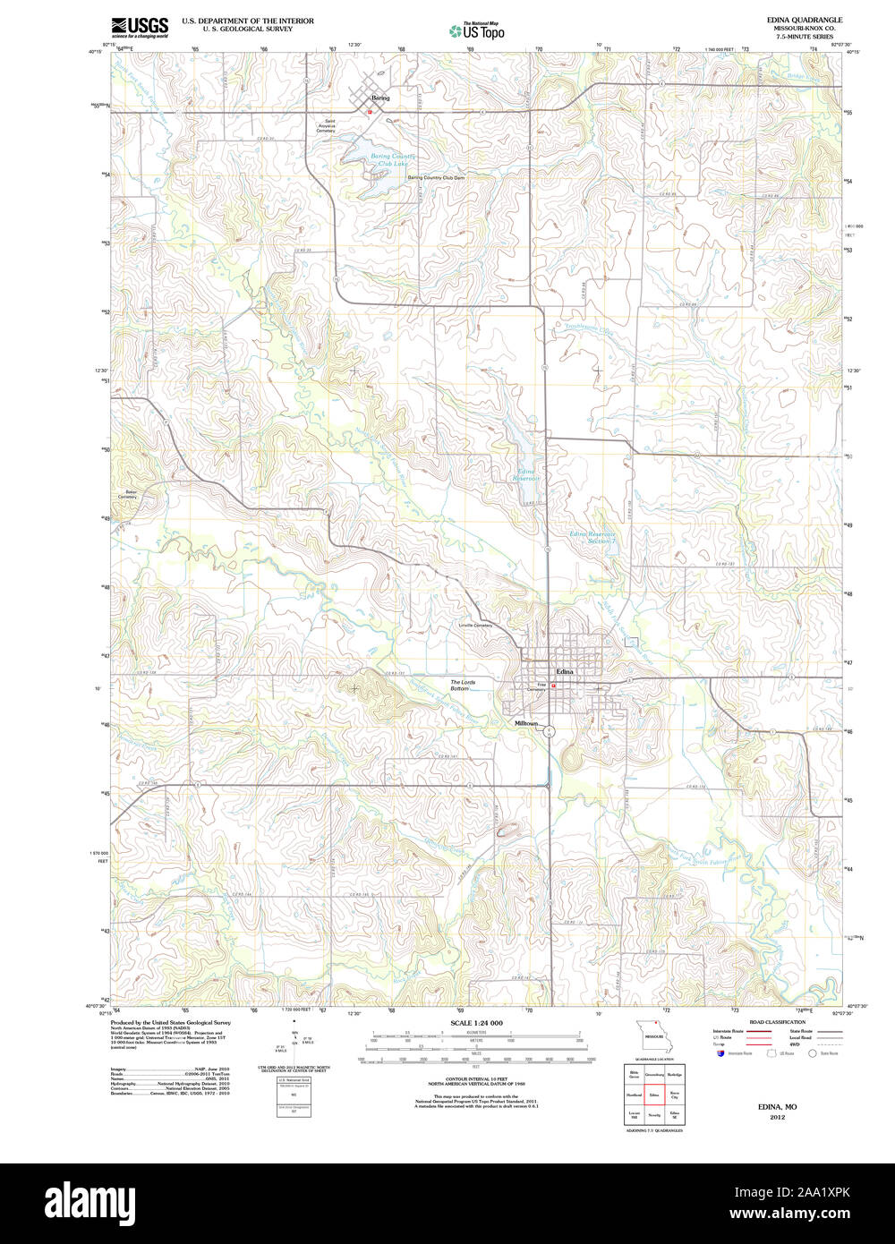 Edina map hi-res stock photography and images - Alamy