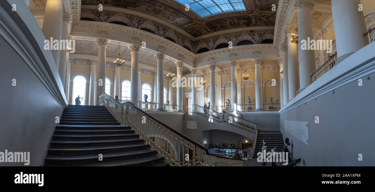 Saint Petersburg, Russia - Inside interior of the State Russian Museum ...
