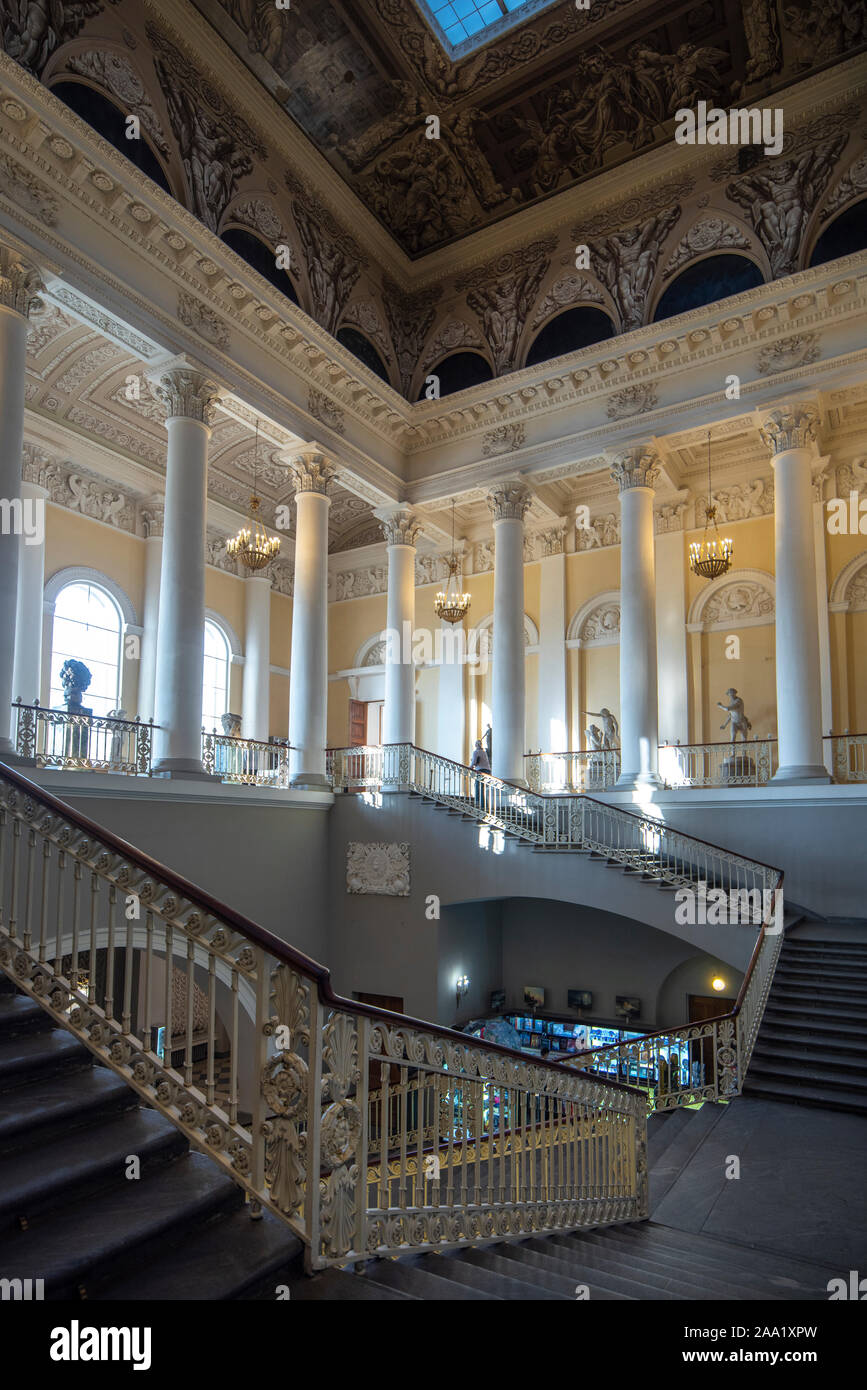 Saint Petersburg, Russia - Inside interior of the State Russian Museum ...