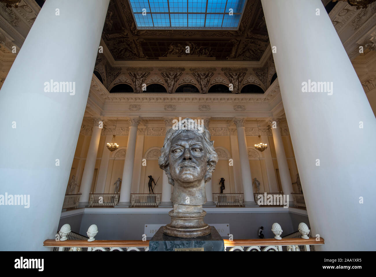 Saint Petersburg, Russia - Inside interior of the State Russian Museum ...