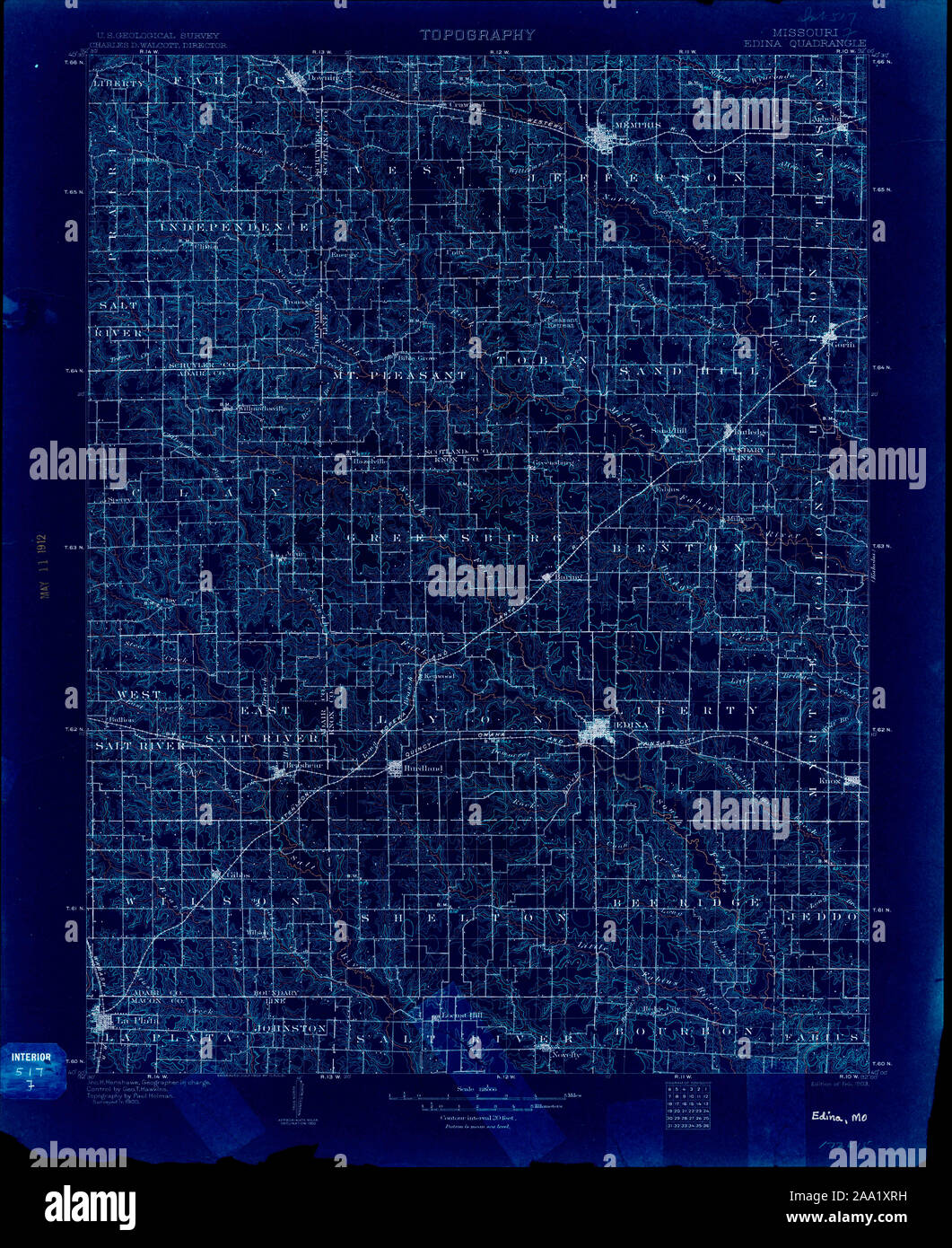 Map of edina hi-res stock photography and images - Alamy