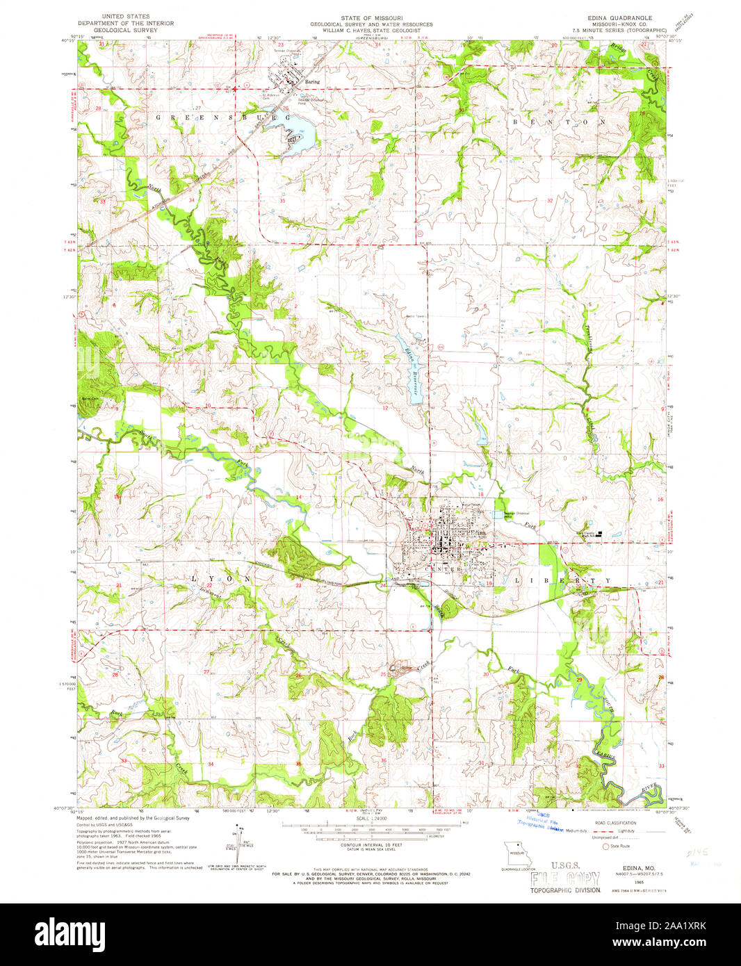Map of edina hi-res stock photography and images - Alamy
