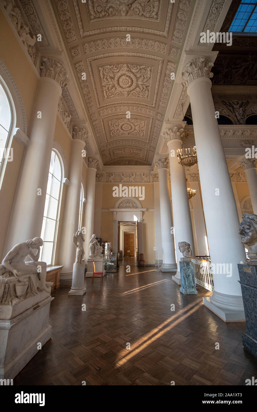 Saint Petersburg, Russia - Inside interior of the State Russian Museum ...