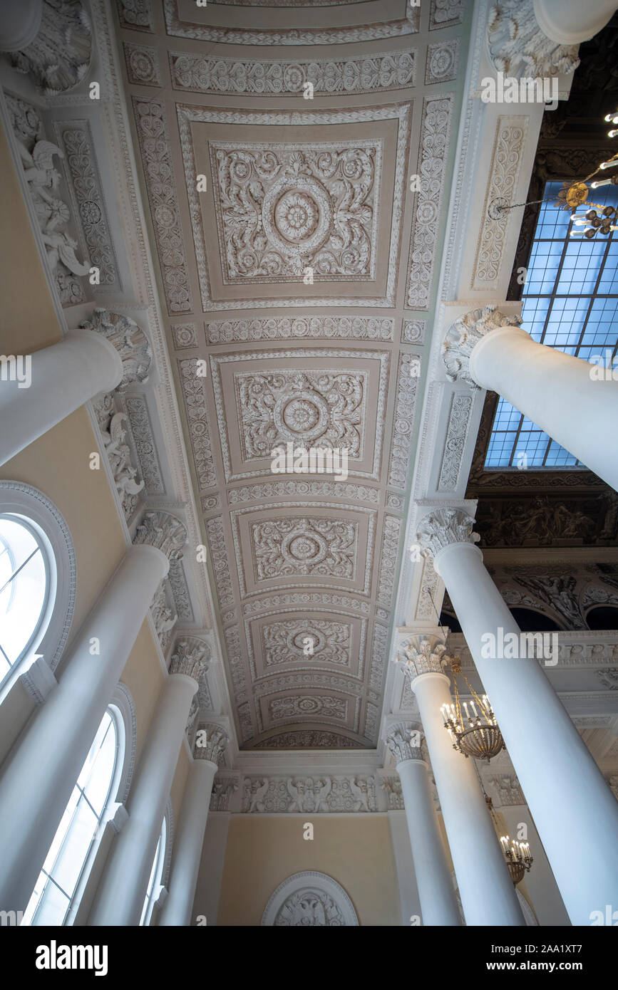 Saint Petersburg, Russia - Inside interior of the State Russian Museum ...