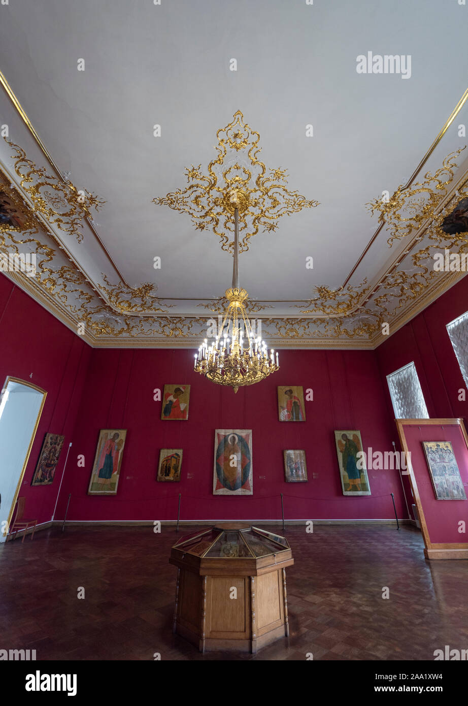 Saint Petersburg, Russia - Inside interior of the State Russian Museum ...