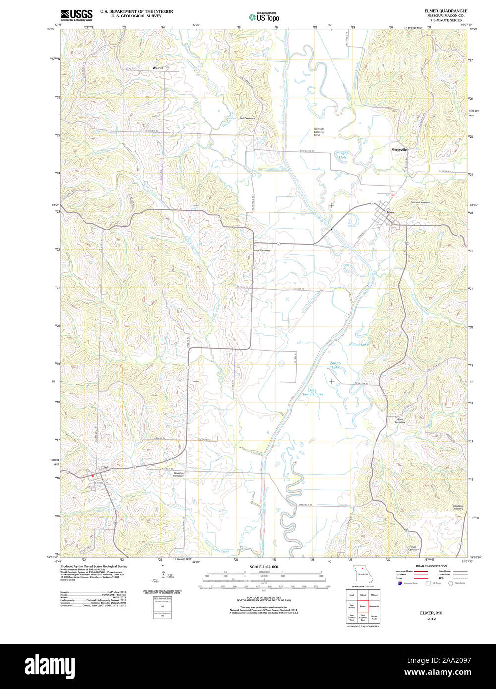 Map of elmer hi-res stock photography and images - Alamy