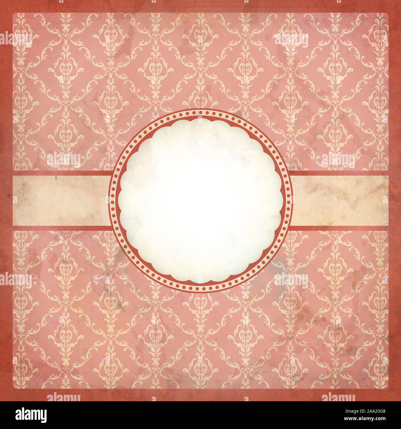 Pink vintage lace frame Stock Photo - Alamy
