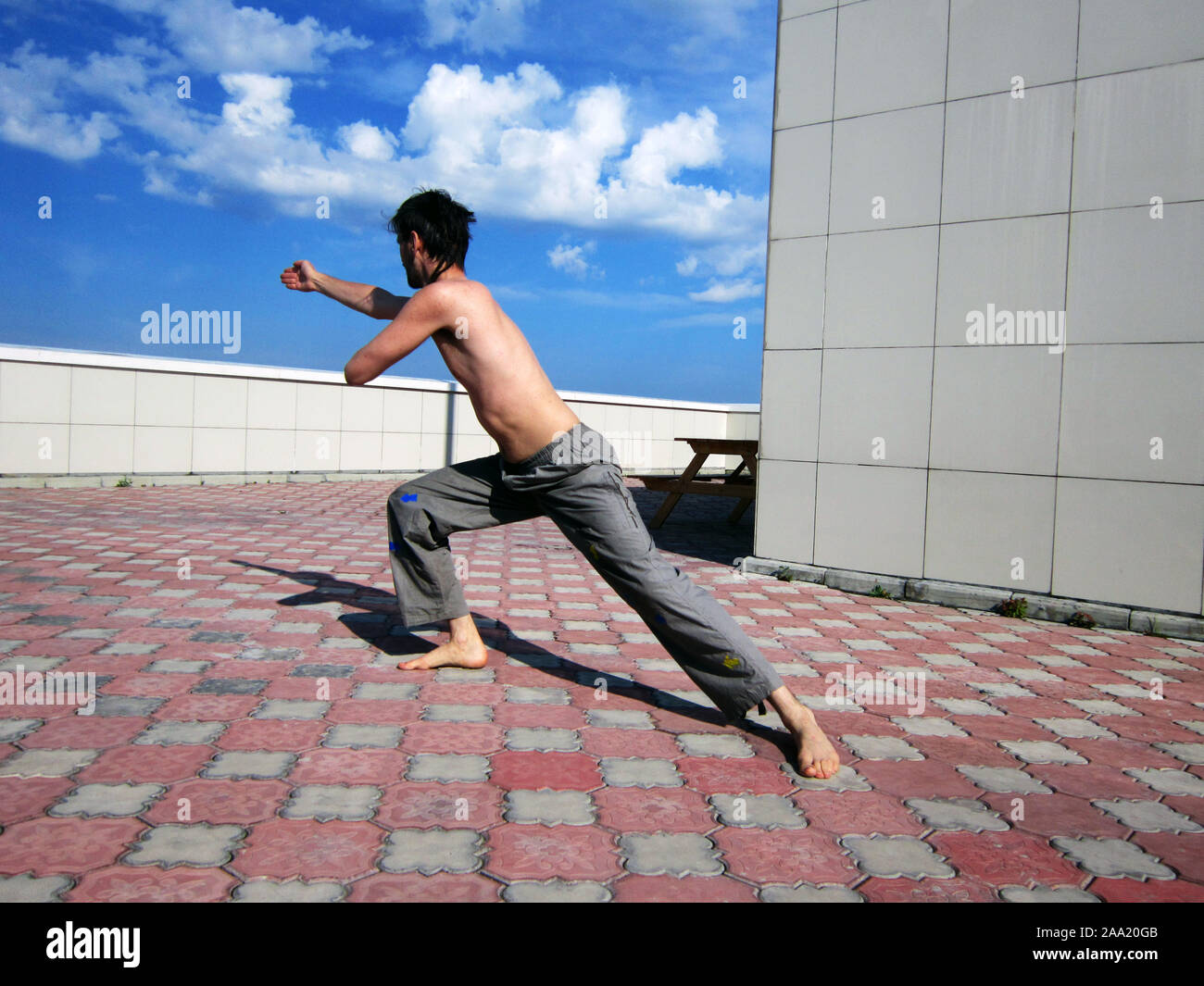 Man on train roof hi-res stock photography and images - Alamy