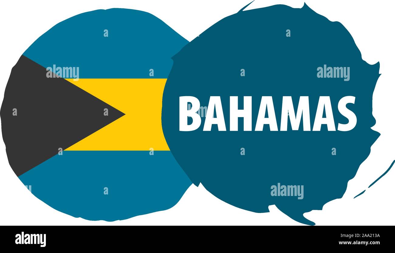 Bahamas flag, vector illustration on a white background Stock Vector ...