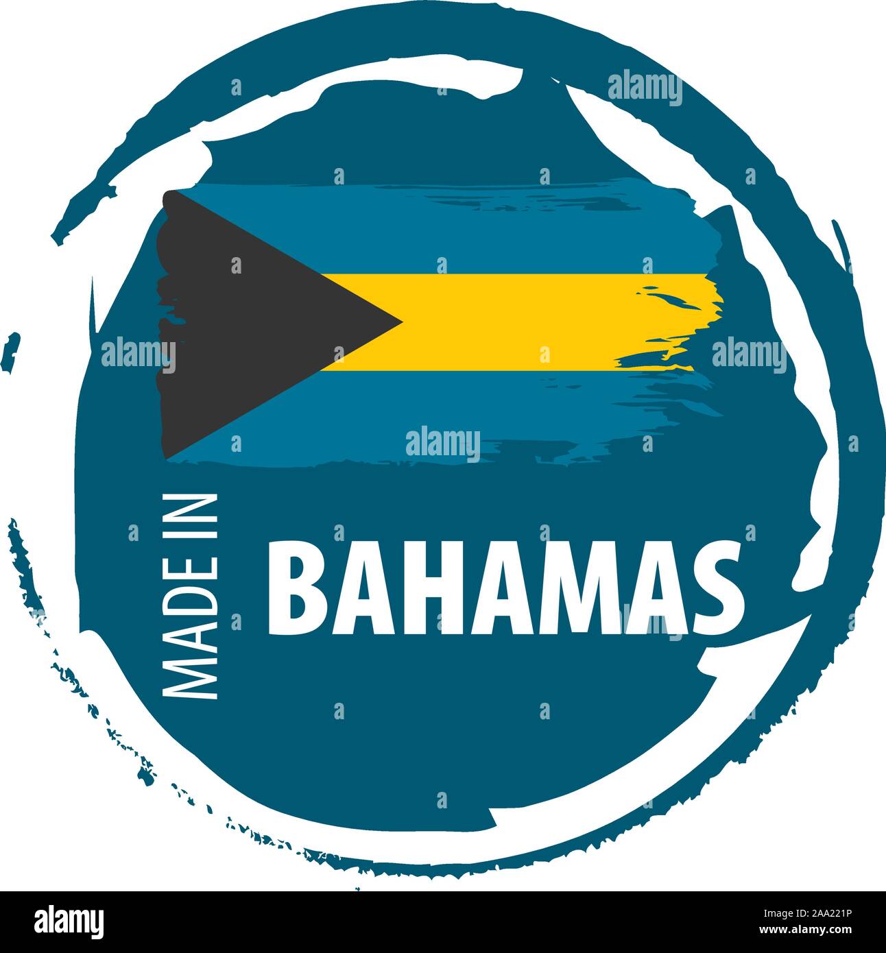 Abstract flag bahamas in Stock Vector Images - Alamy