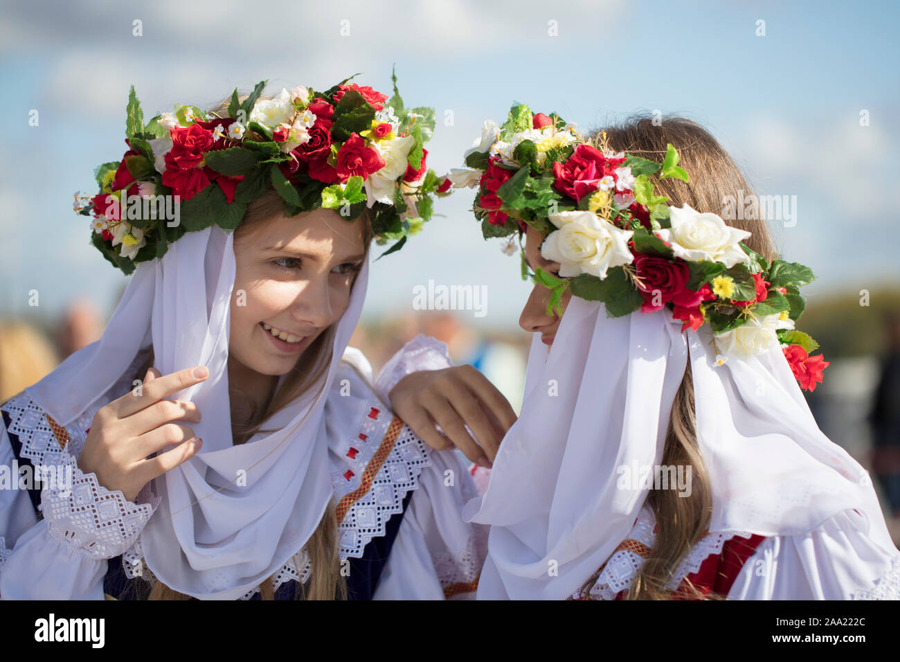 Belarus, the city of Gomil, September 14, 2019. City holiday. Slavic ...