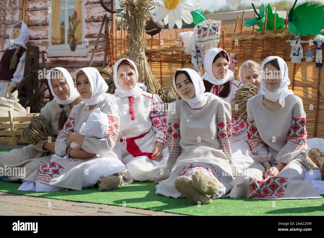 Belarus, the city of Gomil, September 14, 2019. City holiday. A group ...