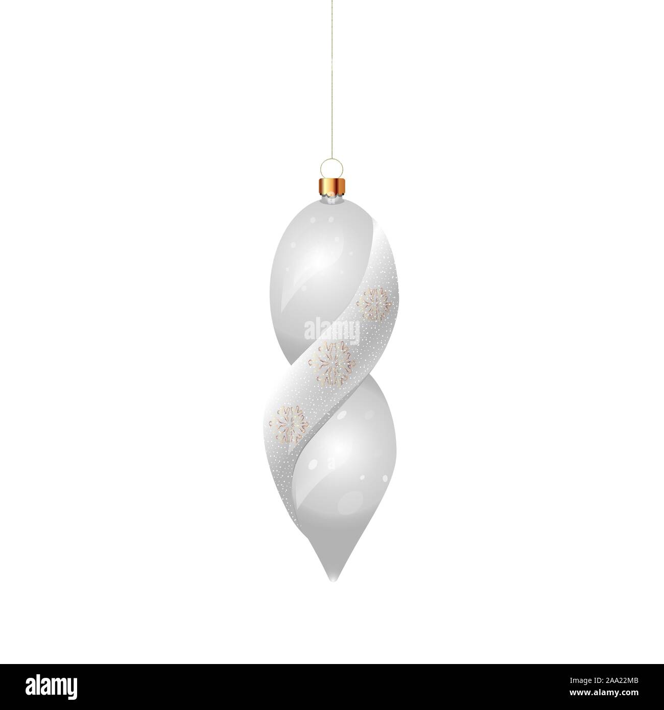 White christmas toy vector illustration Stock Vector Image & Art - Alamy