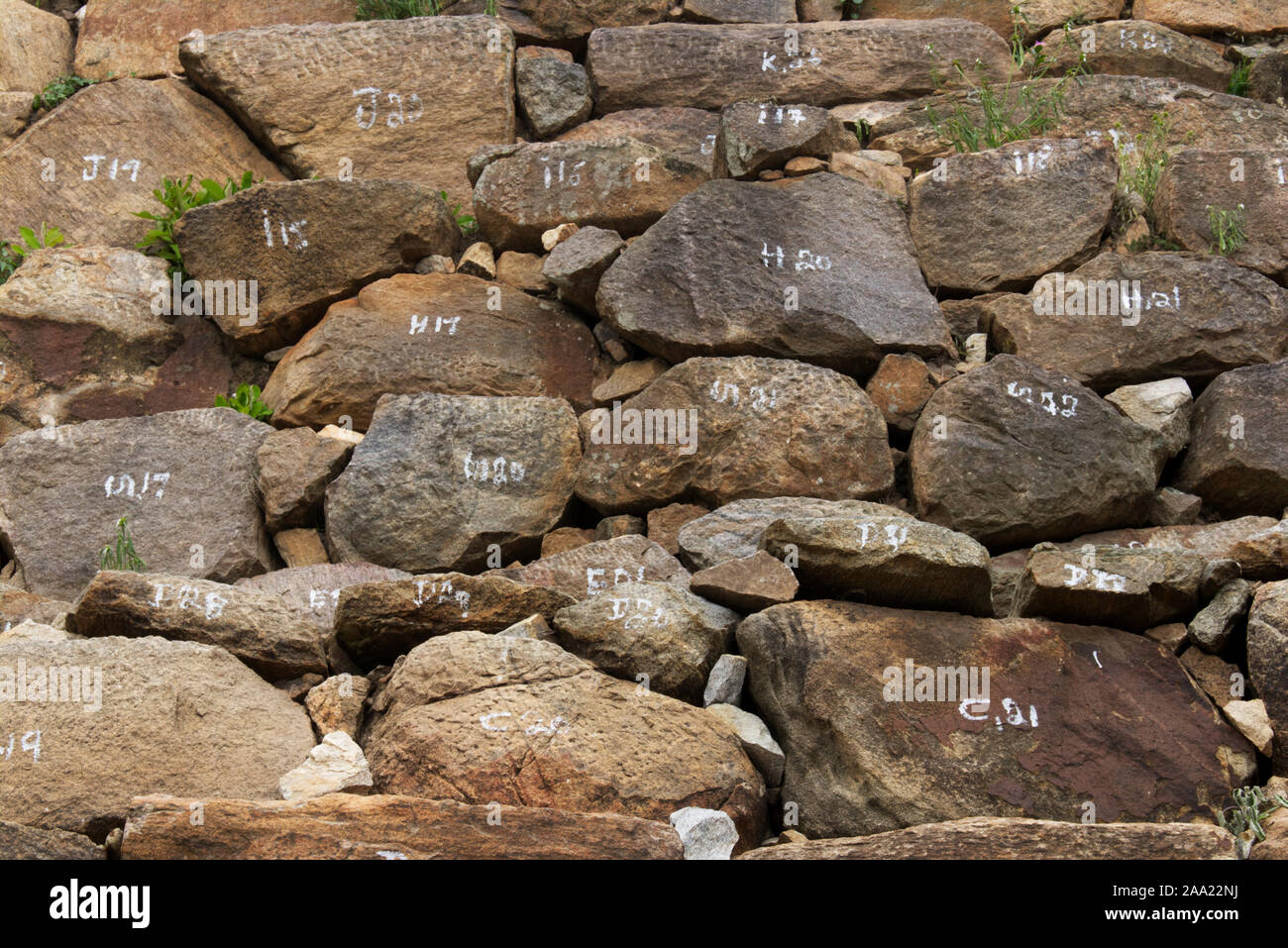 old ancient stones of india Stock Photo - Alamy
