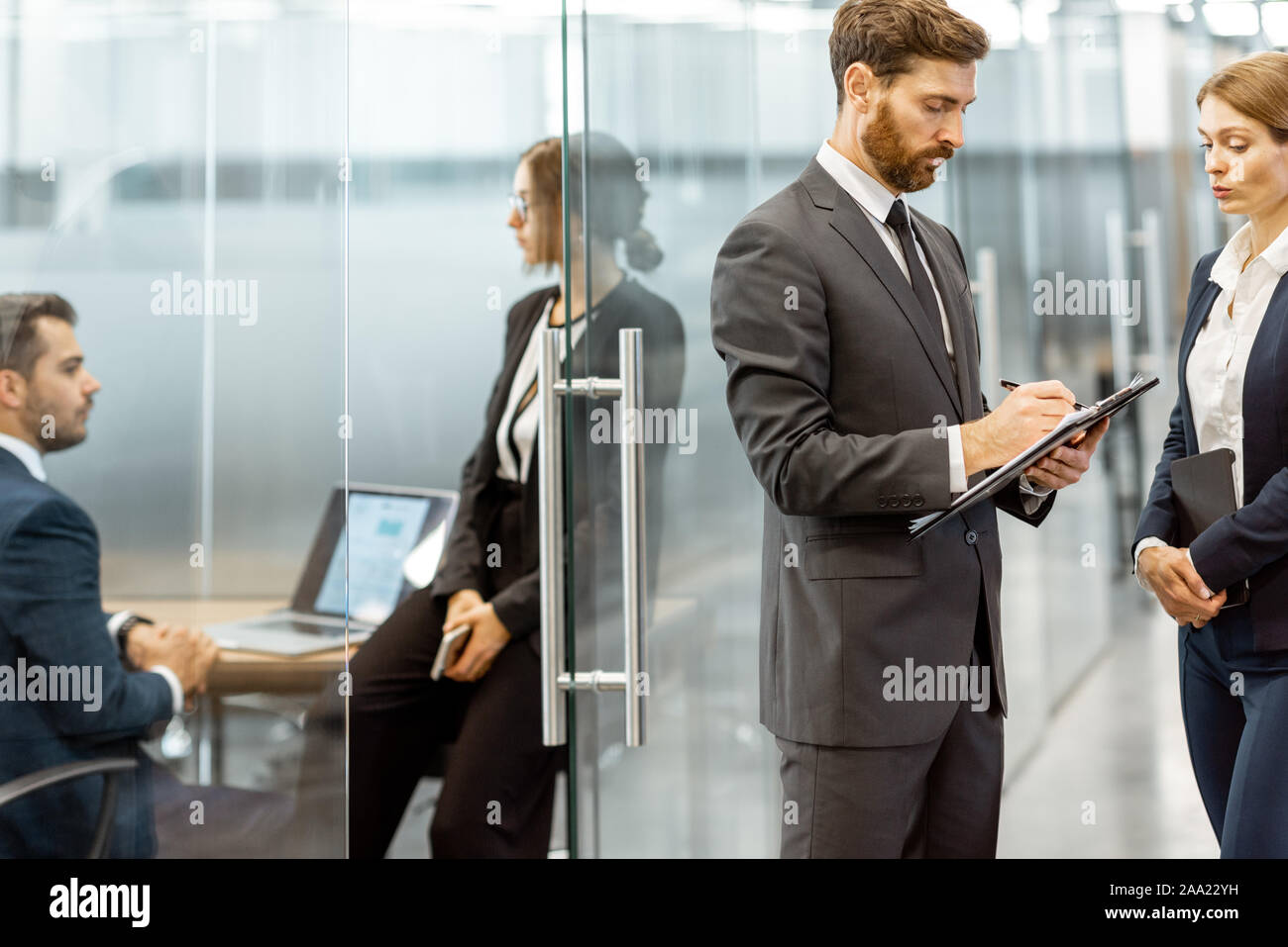 Office Staff Walking Work In High Resolution Stock Photography and ...